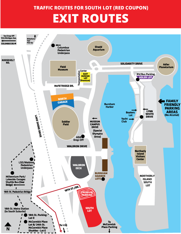 red-south-exit-voucher | Reserve Soldier Field Parking Online